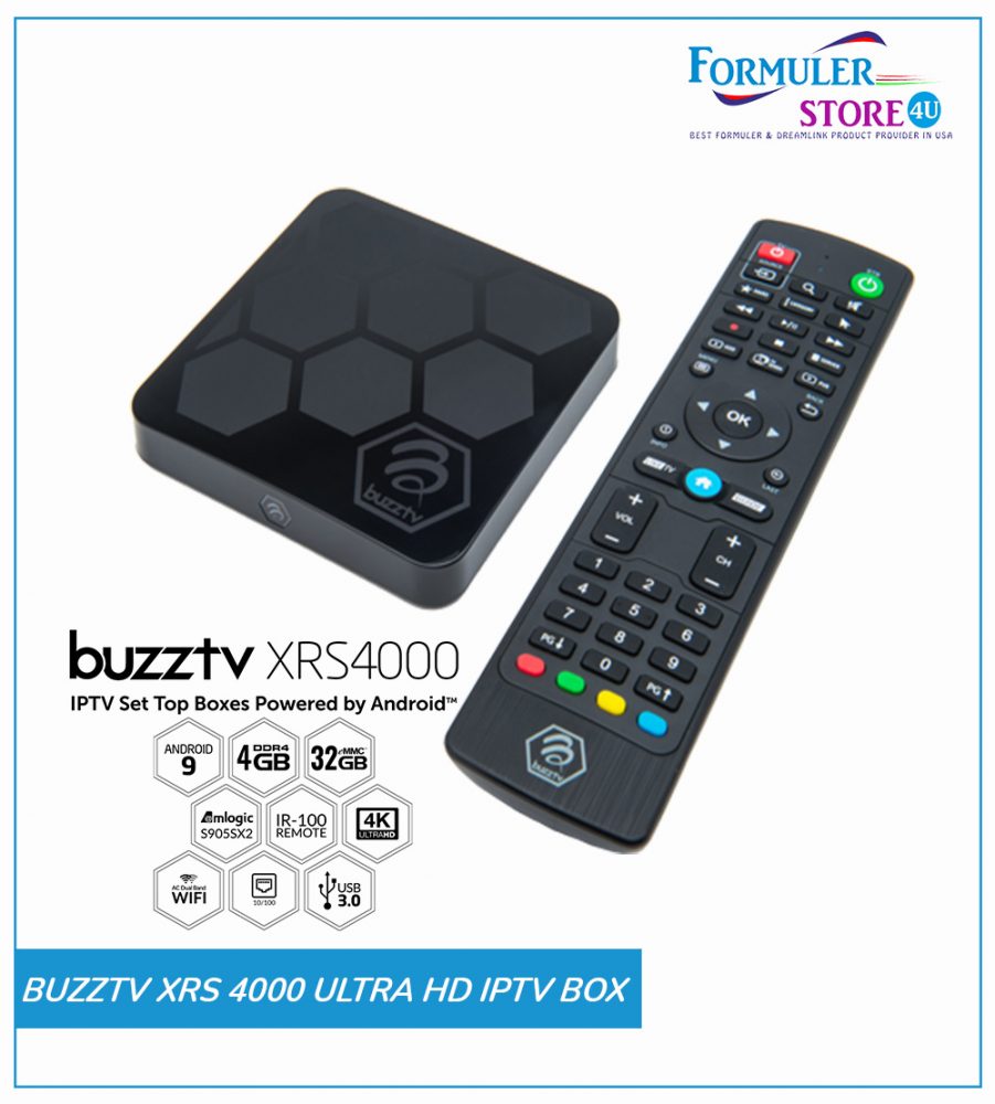 BUZZTV XRS 4000 - Ultra HD IPTV Box - FormulerStore4u